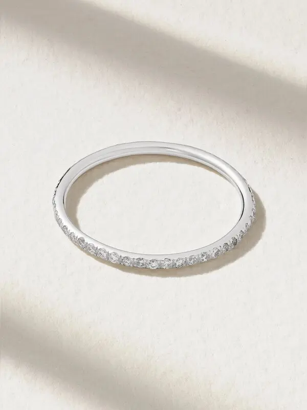 Ileana Makri Thread 18-karat Diamond Ring - Silver