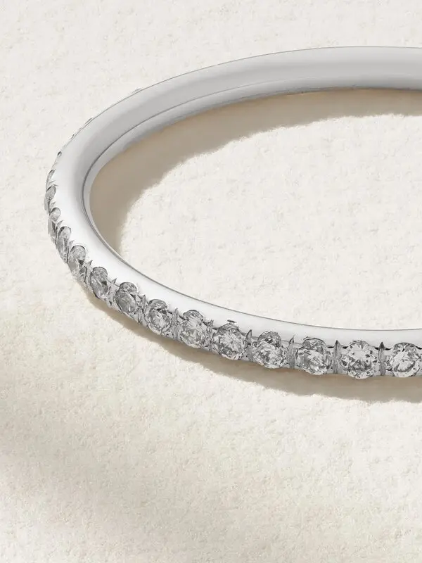 Ileana Makri Thread 18-karat Diamond Ring - Silver