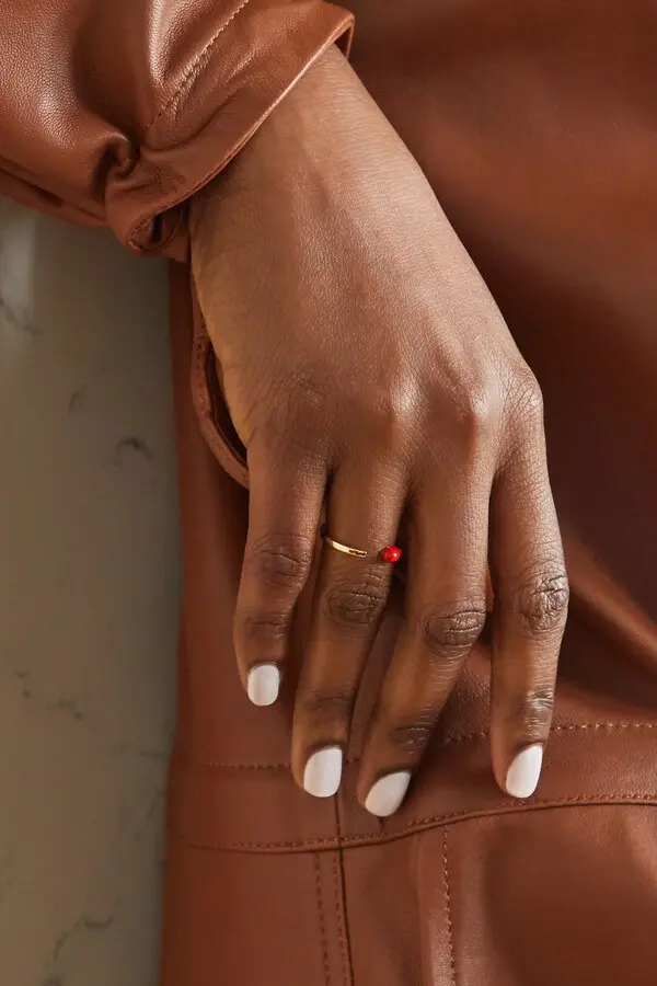 Alison Lou Match Stack 14-karat And Enamel Ring