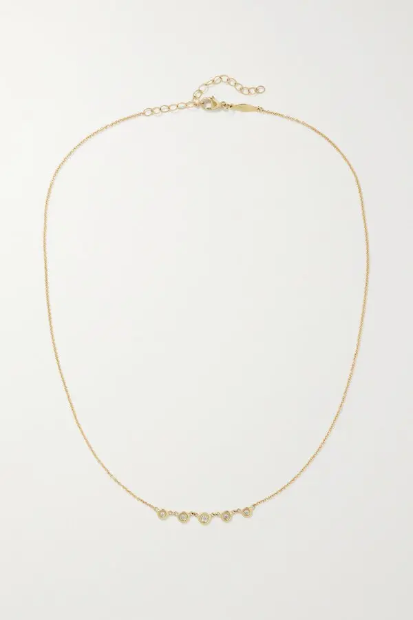 Jacquie Aiche Emily 14-karat Diamond Necklace