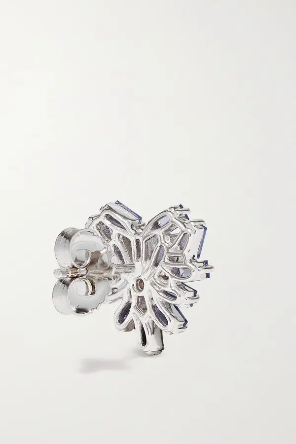 SUZANNE KALAN 18-karat Sapphire And Diamond Earrings - Gold