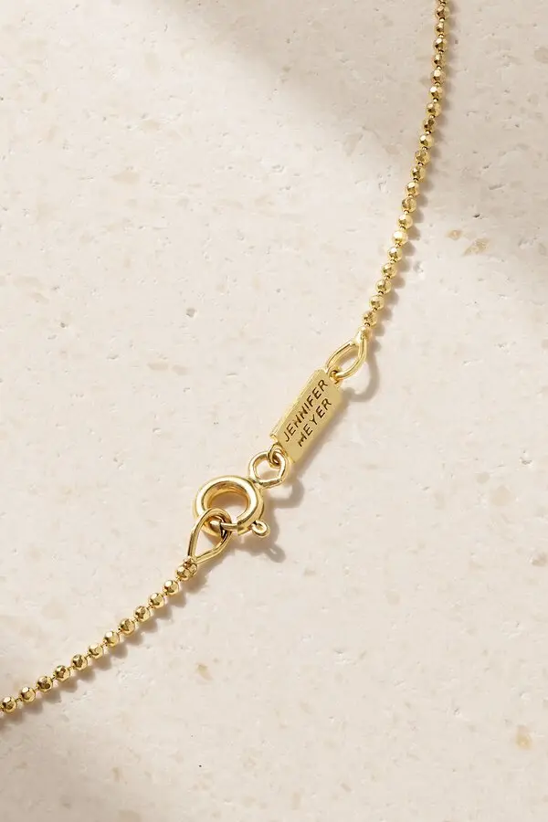 JENNIFER MEYER Heart 18-karat Diamond Necklace