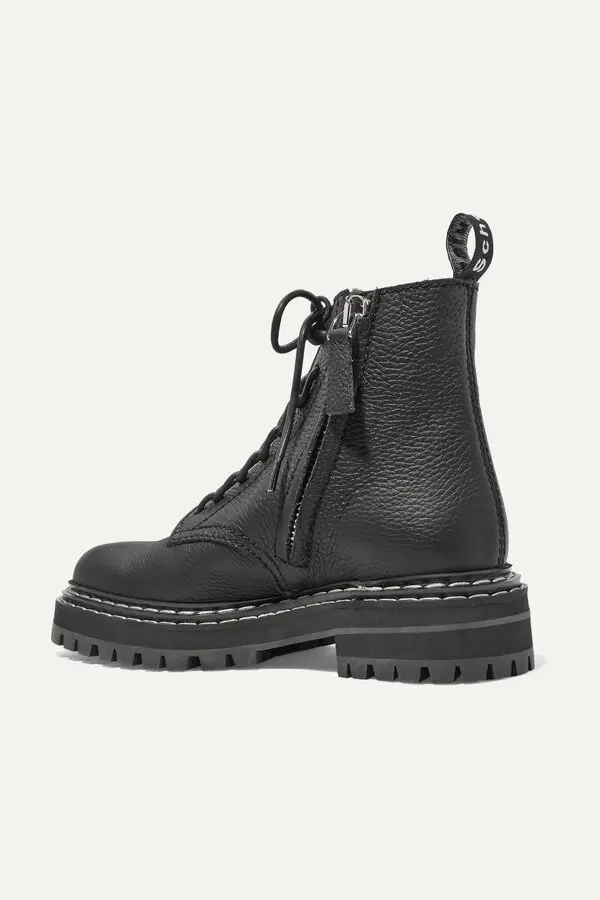 Proenza Schouler Textured-leather Ankle Boots