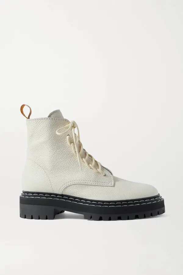 Proenza Schouler Textured-leather Ankle Boots