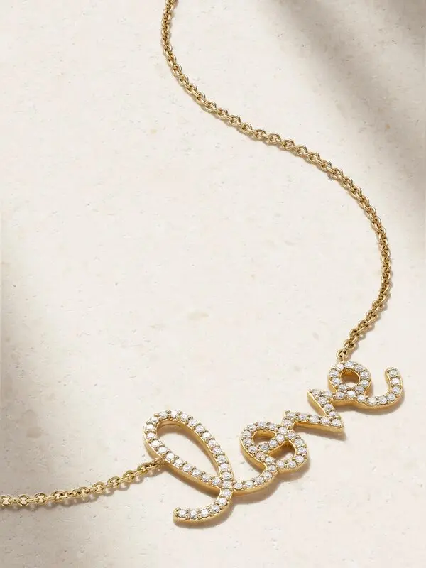 SYDNEY EVAN Big Love Diamond Necklace - Gold