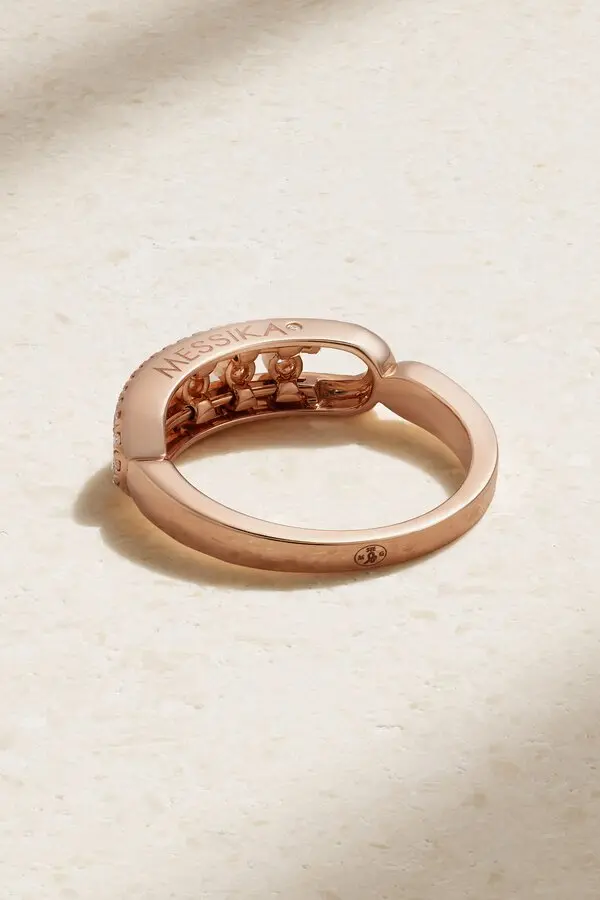 Messika Baby Move 18-karat Diamond Ring - Rose Gold
