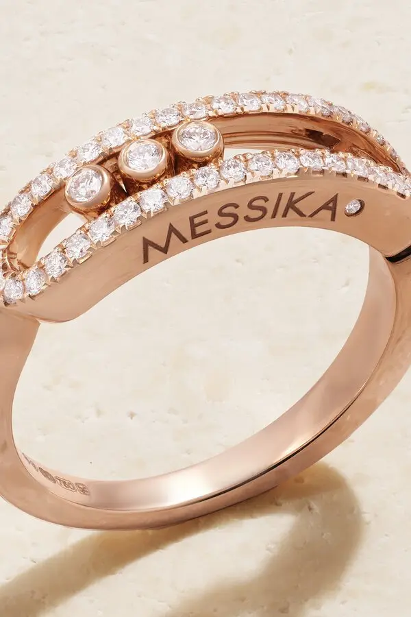 Messika Baby Move 18-karat Diamond Ring - Rose Gold