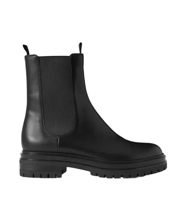 GIANVITO ROSSI Chester Leather Chelsea Boots - Black