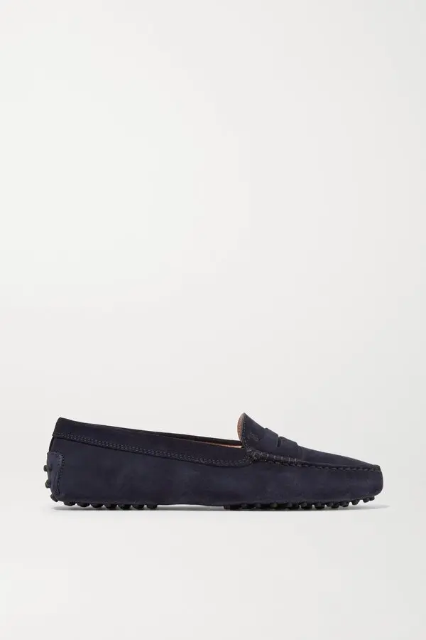 TOD'S Gommino Suede Loafers - Blue