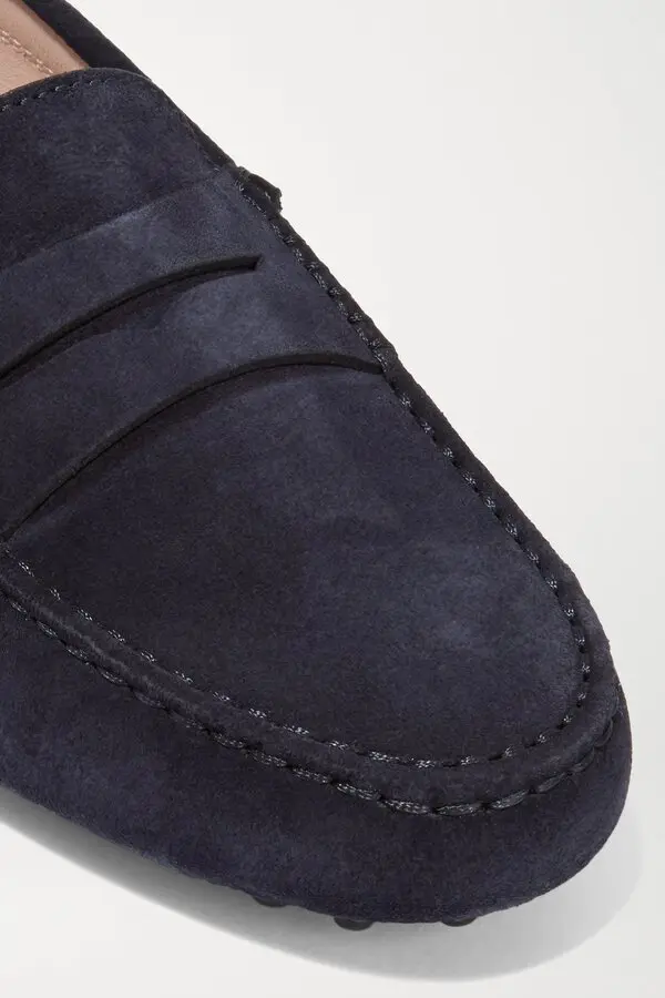 TOD'S Gommino Suede Loafers - Blue