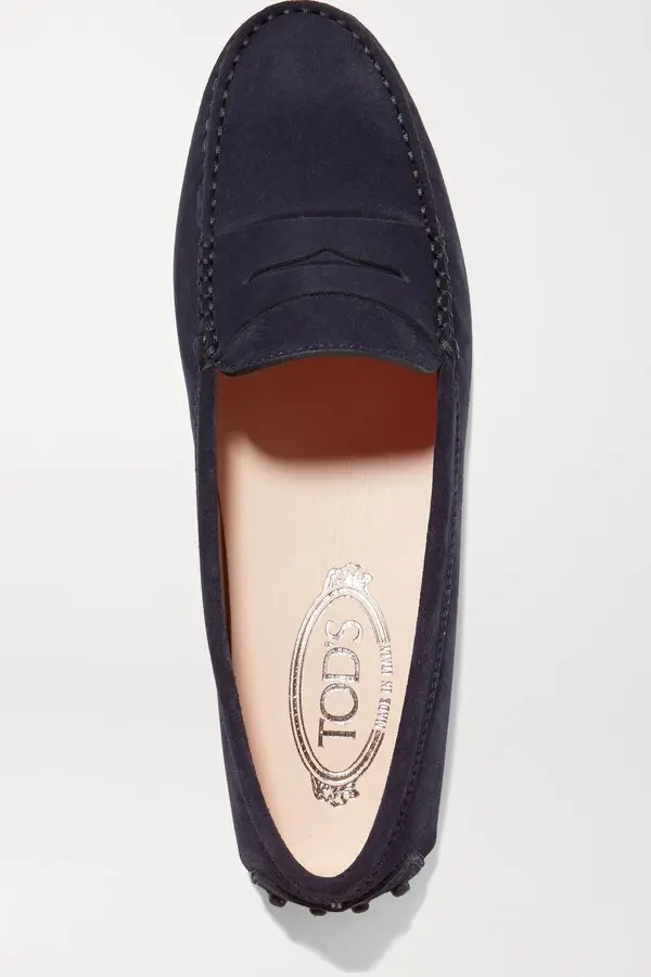 TOD'S Gommino Suede Loafers - Blue