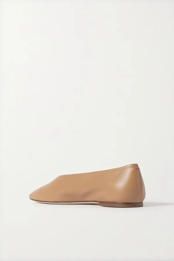 AeydĒ Kirsten Leather Ballerinas - Neutrals