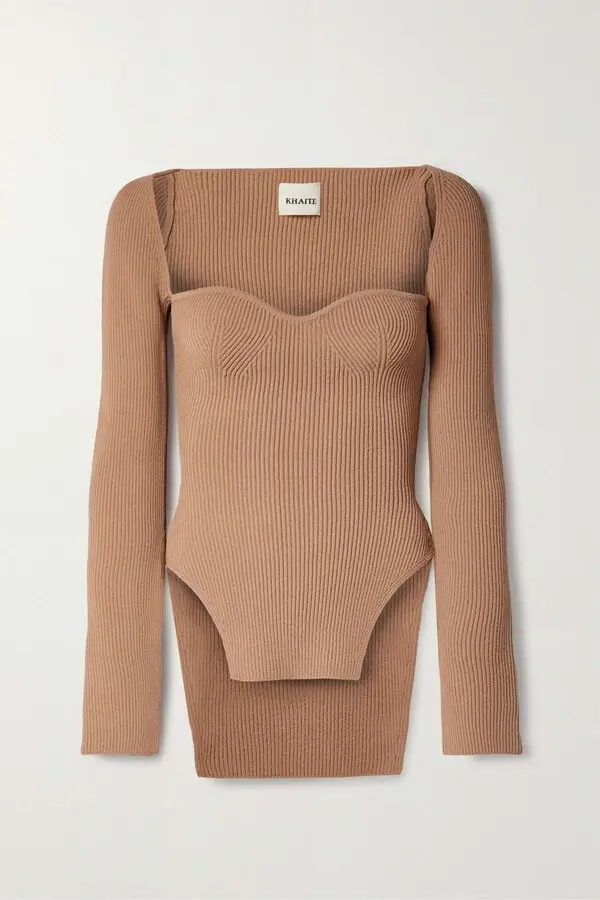 Khaite Maddy Ribbed-knit Sweater