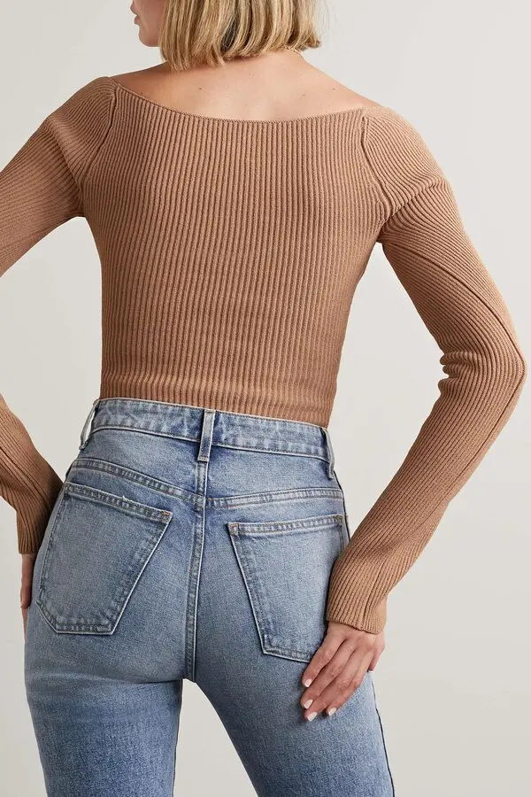 Khaite Maddy Ribbed-knit Sweater