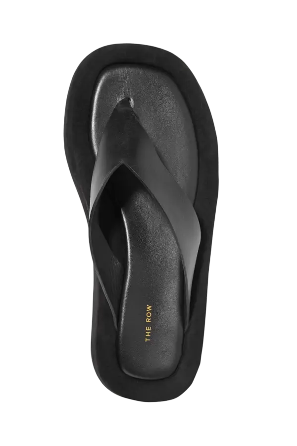 The Row Ginza Sandals - Black | Editorialist