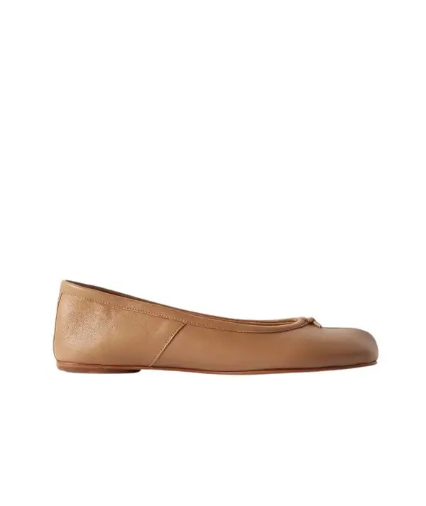 MAISON MARGIELA Tabi Split-toe Leather Ballet Flats - Neutrals