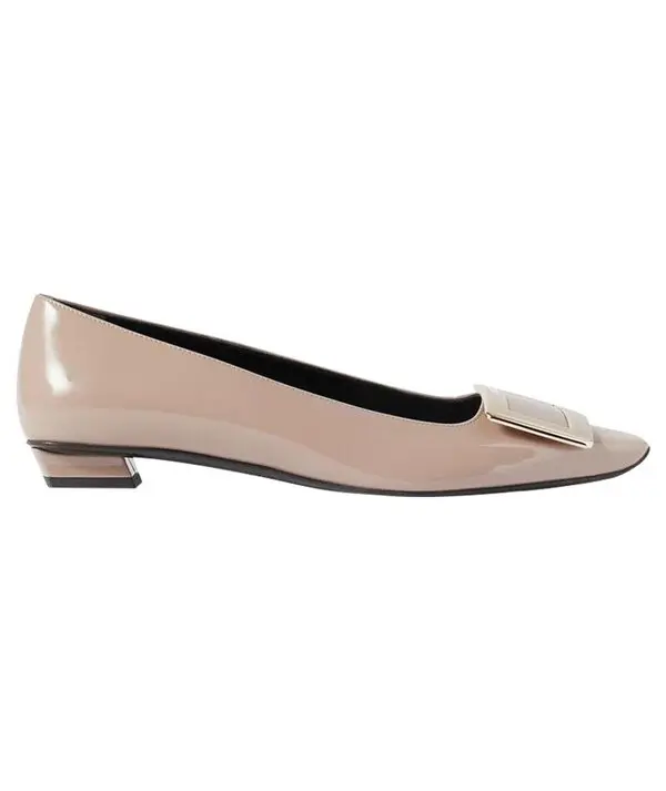 ROGER VIVIER Belle Vivier Ballet Flats - Brown