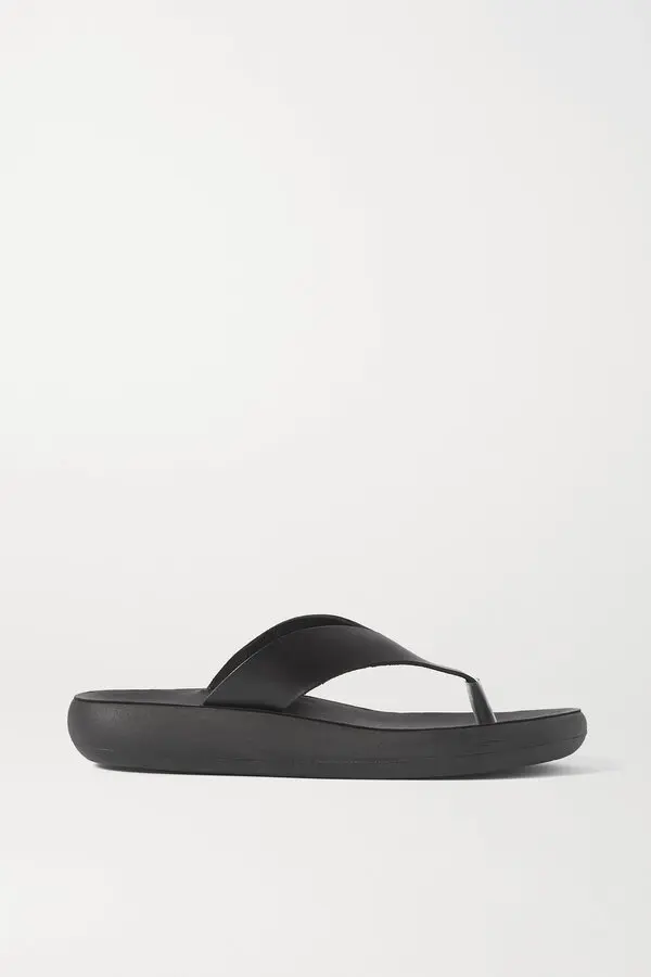 ANCIENT GREEK SANDALS Charys Leather Sandals - Black