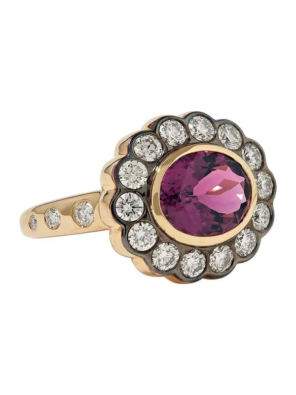 MARLO LAZ Alexandra 14-karat Tourmaline And Diamond Ring