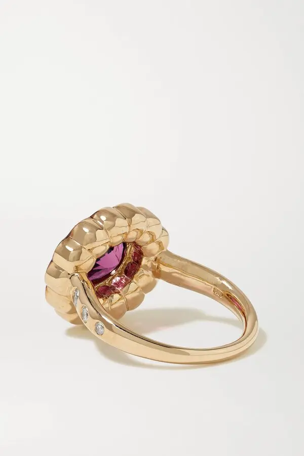MARLO LAZ Alexandra 14-karat Tourmaline And Diamond Ring