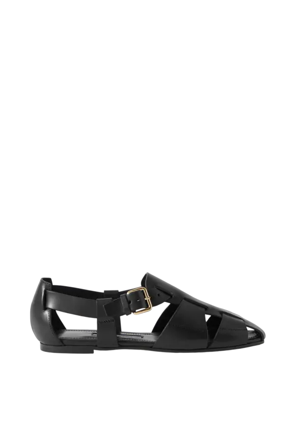 EMME PARSONS Ernest Leather Sandals - Black