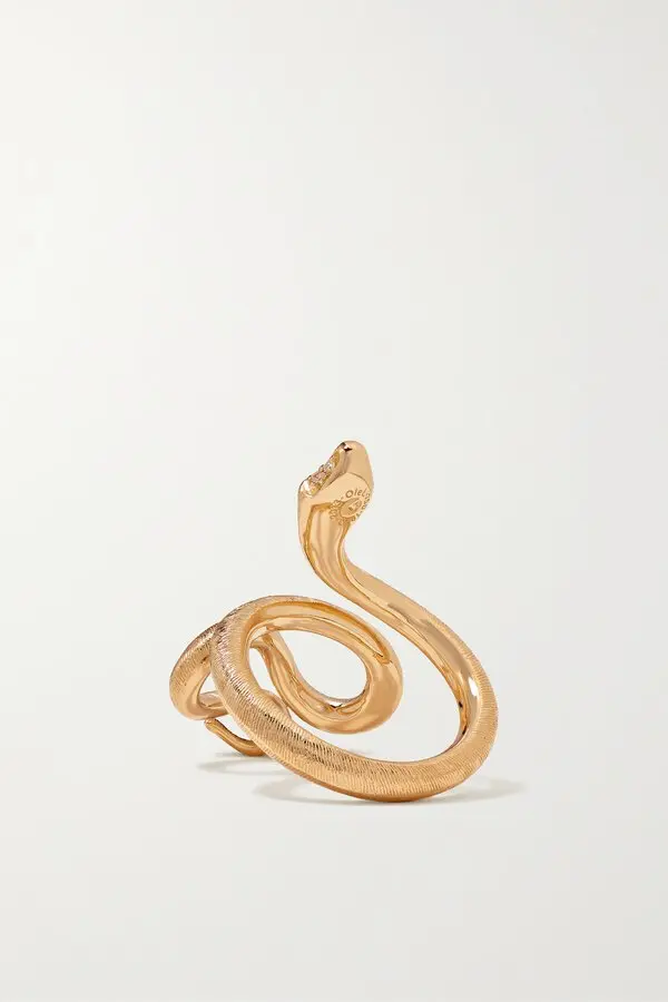 OLE LYNGGAARD COPENHAGEN Snake Diamond 18-karat Ring