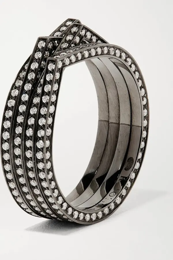 REPOSSI Antifer 18-karat Gold-washed Diamond Ring