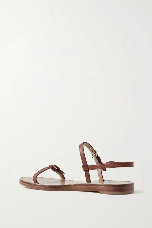 Gabriela Hearst Steward Leather Slingback Sandals