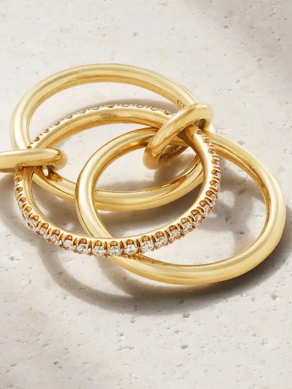SPINELLI KILCOLLIN Sonny Diamond And 18-karat Rings Set - Gold