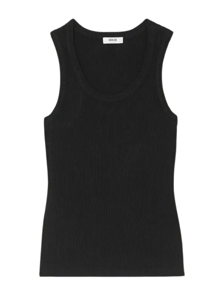 AGOLDE Poppy Ribbed Tank - Black