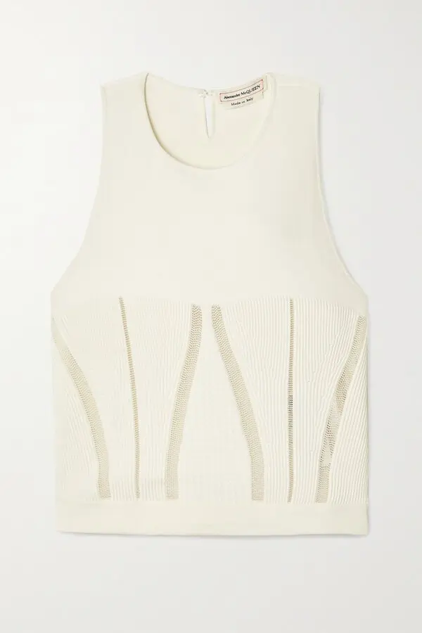 Alexander McQueen Stretch-knit Tank