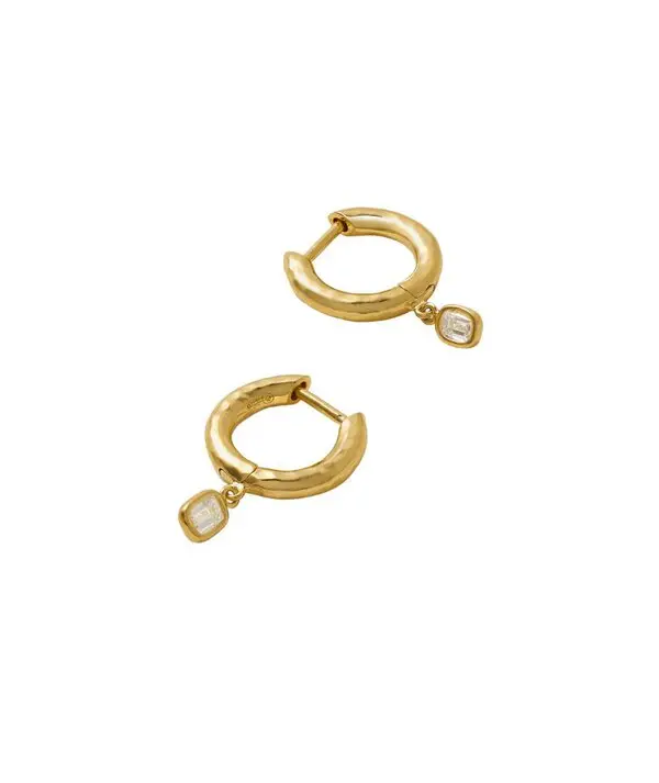 OCTAVIA ELIZABETH Net Sustain Micro Gabby 18-karat Recycled Diamond Hoop Earrings - Gold