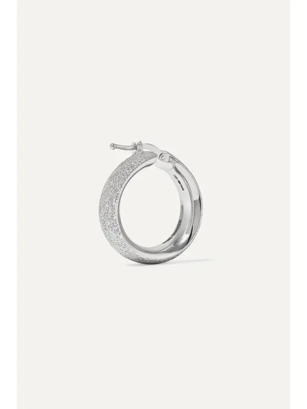 Carolina Bucci Small Florentine Finish Hoop Earrings
