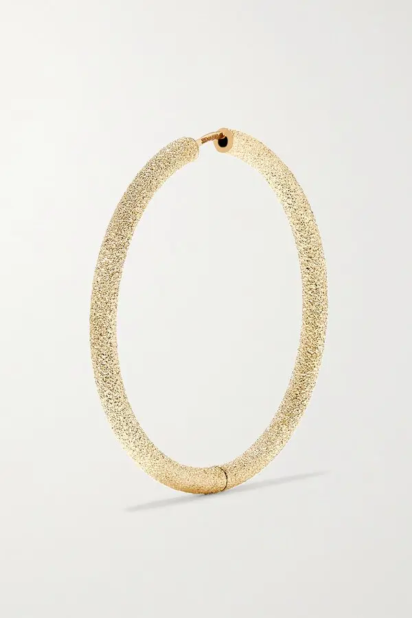 Carolina Bucci Florentine Finish Large Hoop Earrings