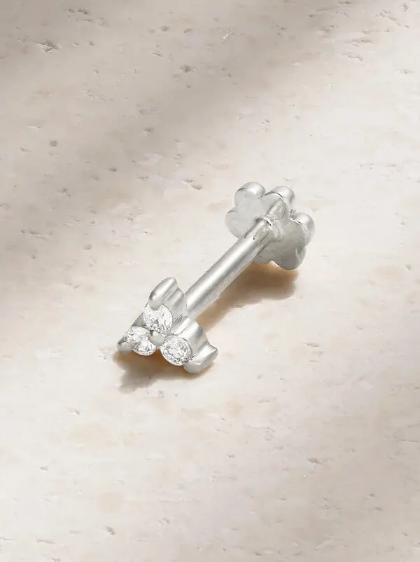 MARIA TASH Tiny 18-karat Diamond Earring