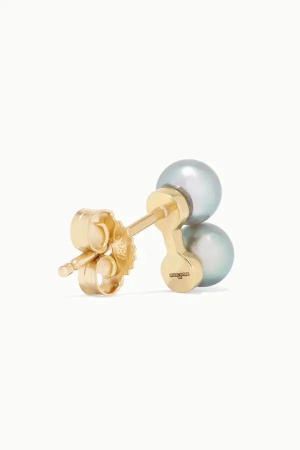 JEMMA WYNNE 18-karat Gold Pearl Earring