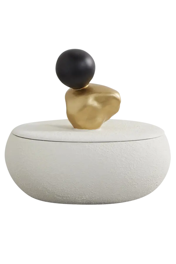 Anissa Kermiche Earthenware Jewelry Box In Ivory - 40% Off
