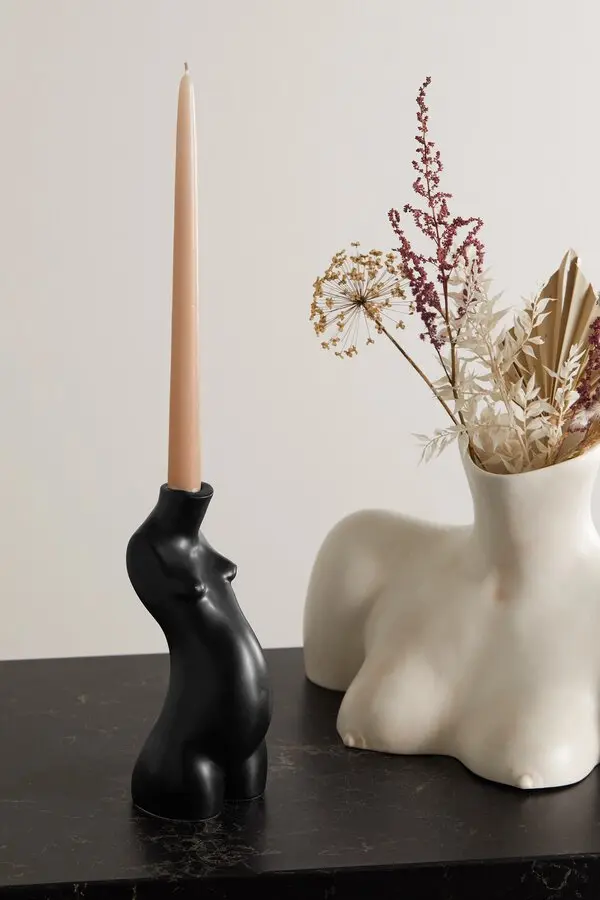 Anissa Kermiche Tit For Tat Ceramic Candlestick