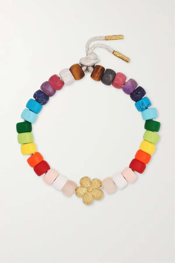 Carolina Bucci Forte Beads 18-karat And Lurex Bracelet Kit