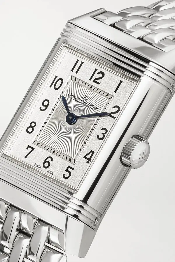 JAEGER-LECOULTRE Reverso Classic Duetto Small Hand-wound 34.2mm X 21mm Stainless Steel And Diamond Watch