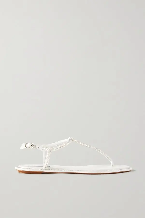 Rene Caovilla Diana Crystal-embellished Sandals
