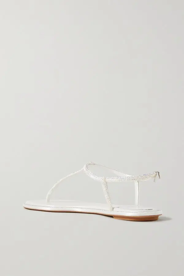 Rene Caovilla Diana Crystal-embellished Sandals