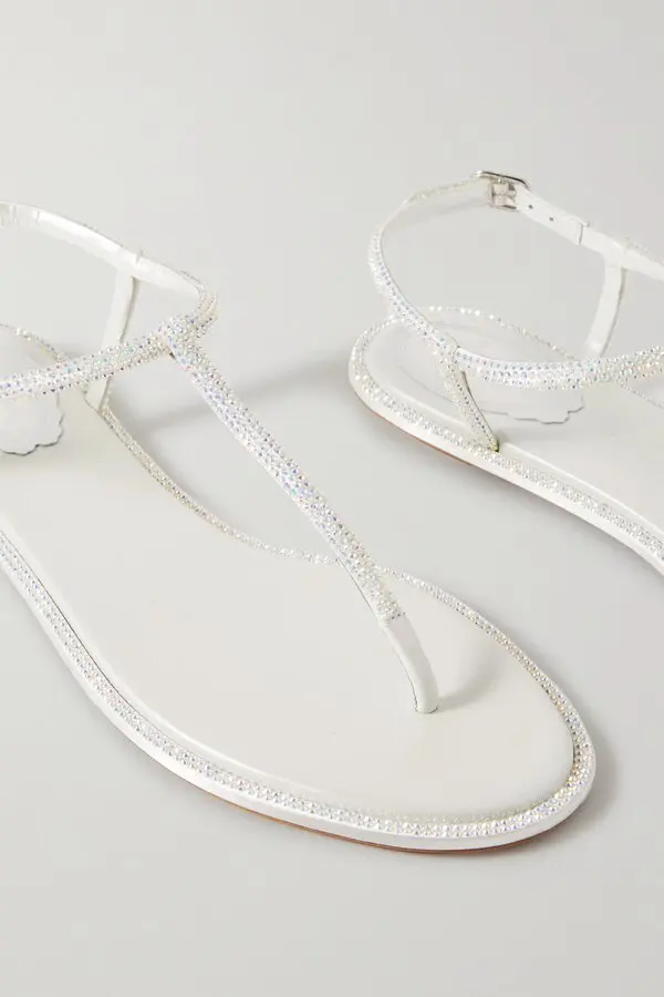 Rene Caovilla Diana Crystal-embellished Sandals