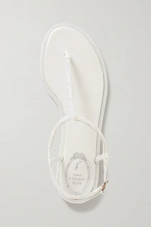 Rene Caovilla Diana Crystal-embellished Sandals
