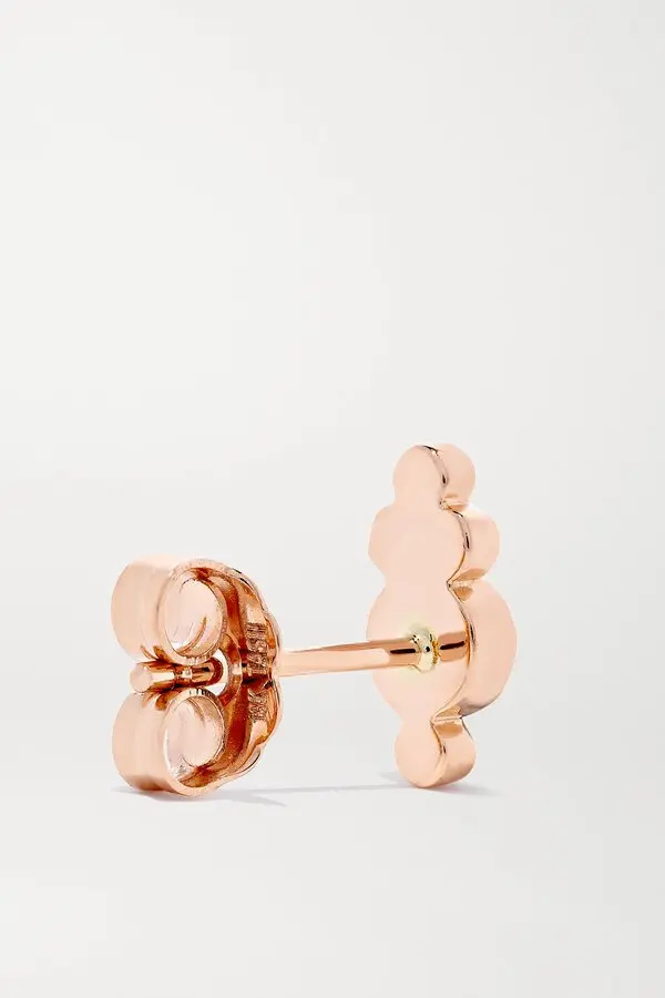 MARIA TASH 4mm 18-karat Diamond Earring
