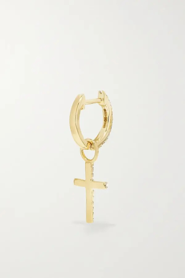 Mateo 14-karat Diamond Hoop Earrings