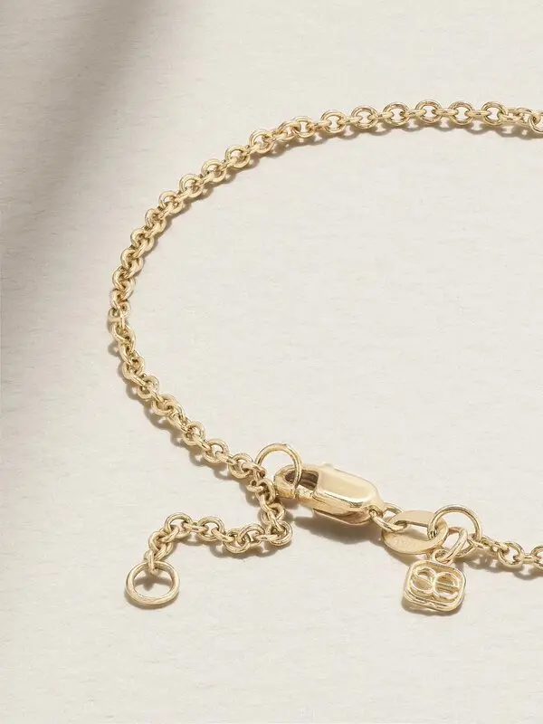 SYDNEY EVAN Love Medium 14-karat Diamond Bracelet