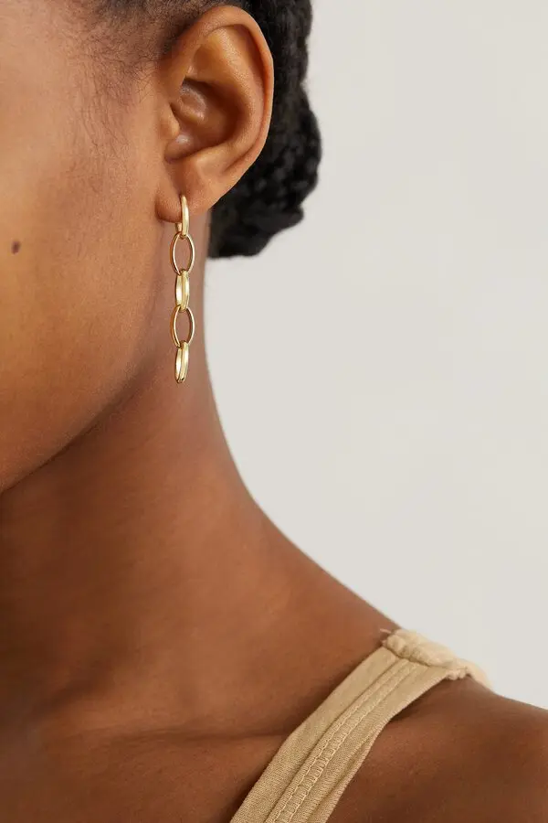 JENNIFER MEYER Medium Edith 18-karat Earrings