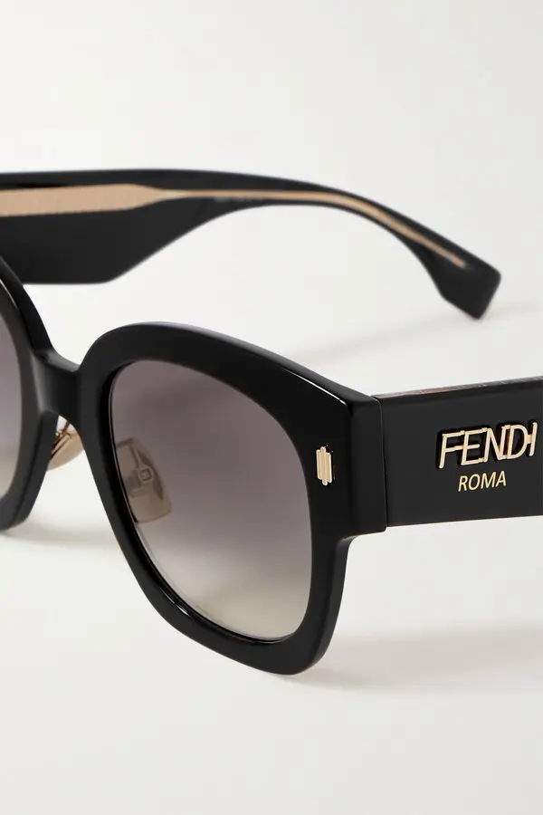 Fendi Oversized D-frame Acetate Sunglasses