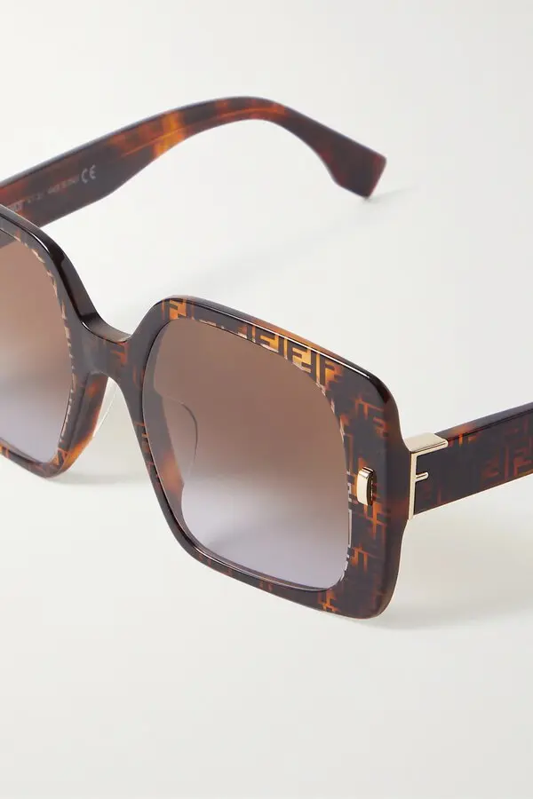 Fendi - FENDI EYEWEAR Oversized Square-frame Sunglasses